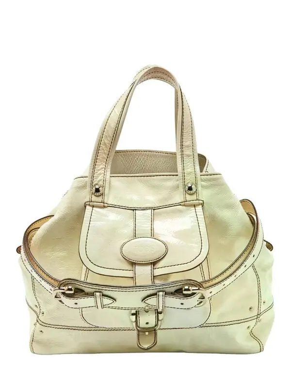 TOD'S Leather Tote Bag - White