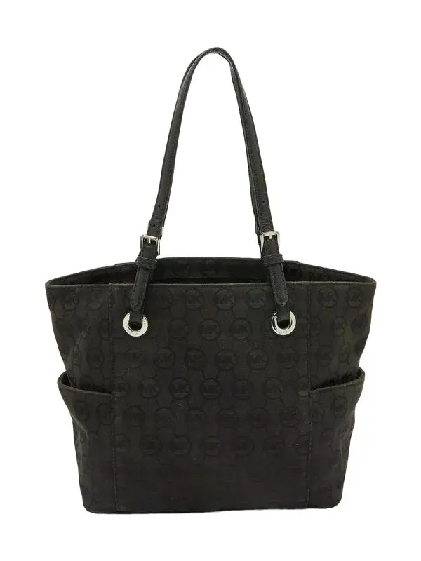 Michael Kors Jet Set Monogrammed Tote Bag - Black