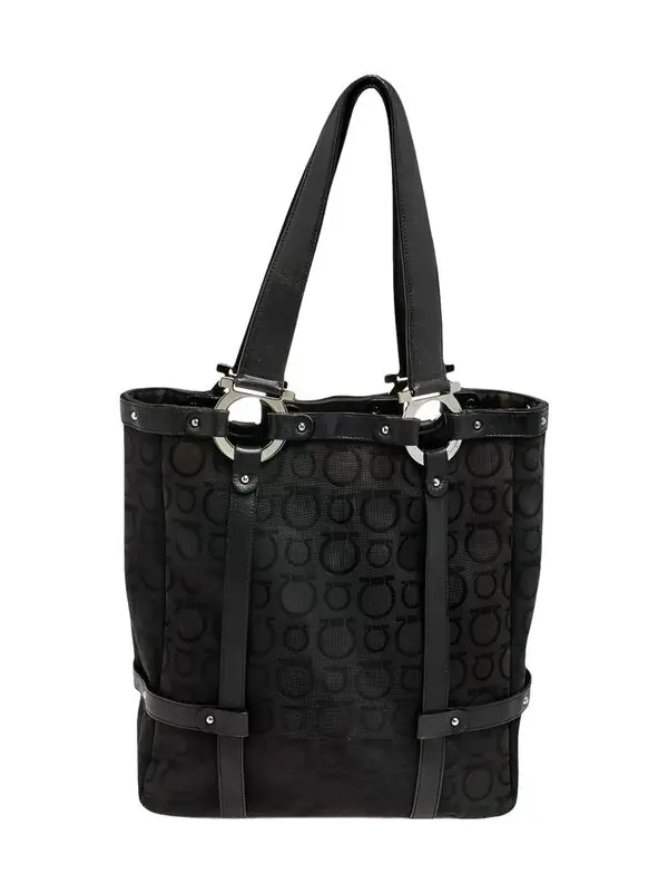 FERRAGAMO Logo-patterned Tote Bag - Black
