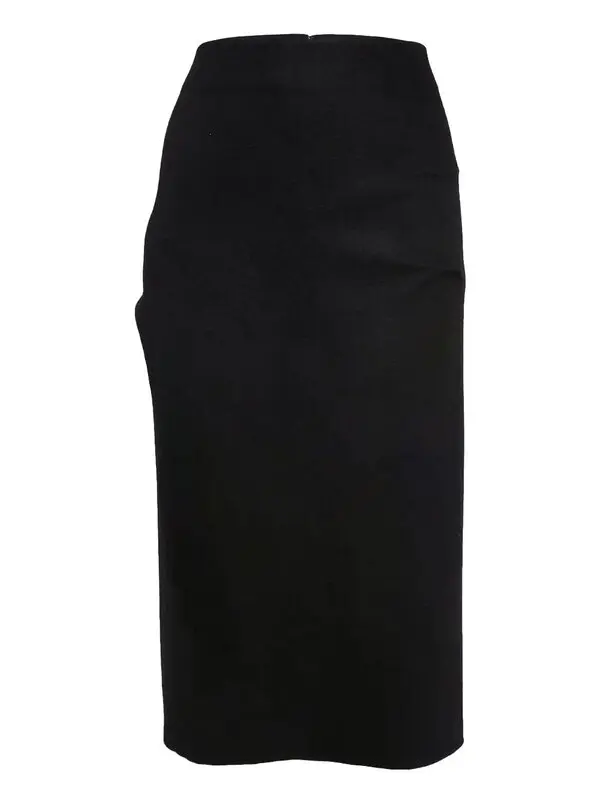Diane Von Furstenberg Wool Midi Skirt - Black