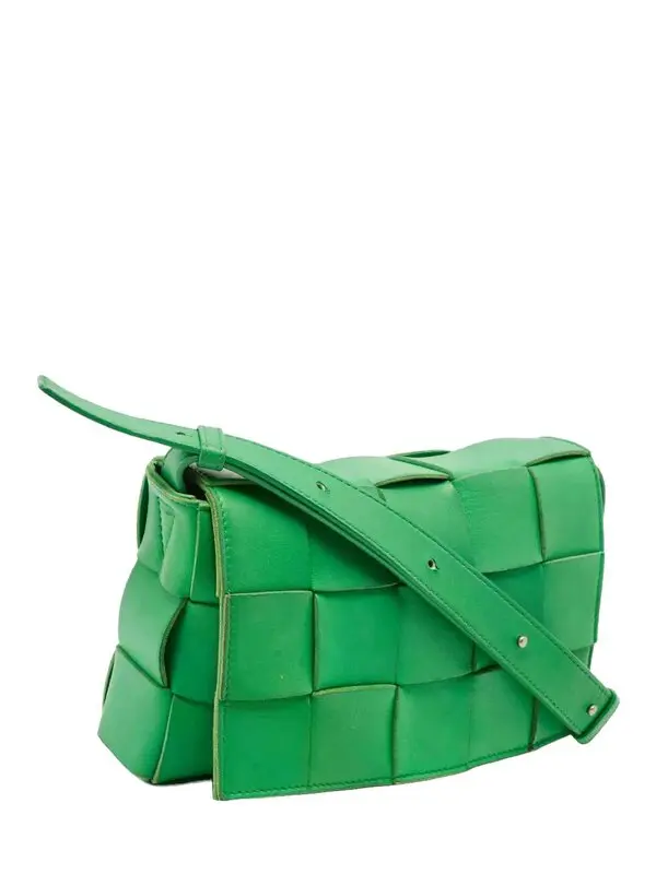 Bottega Veneta Intrecciato Cassette Shoulder Bag - Green