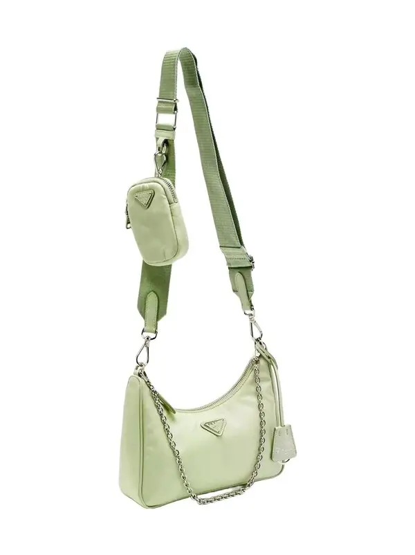 Prada 2005 Re-edition Bag With Chain Strap - Green