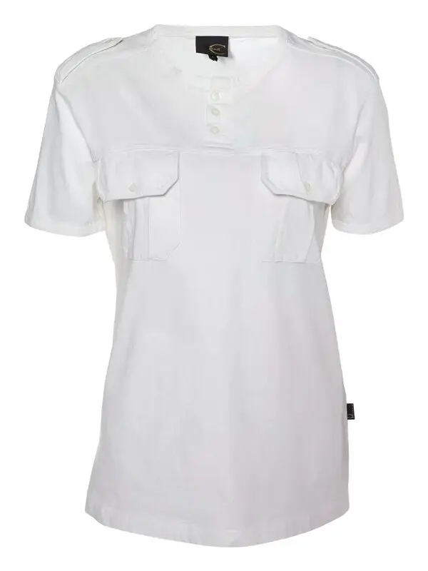 Just Cavalli Henley T-shirt - White