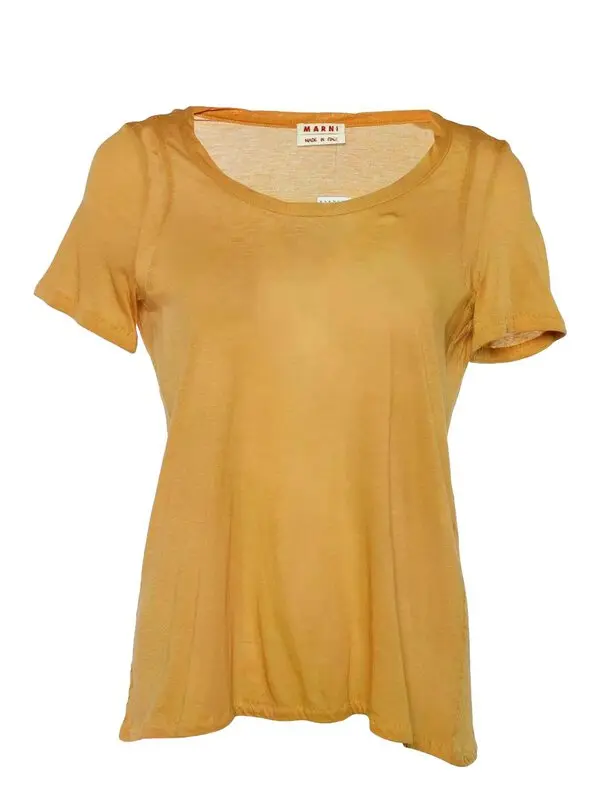 Marni Cotton T-shirt - Yellow
