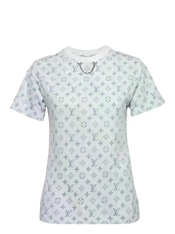 LOUIS VUITTON Monogram-print T-shirt - White