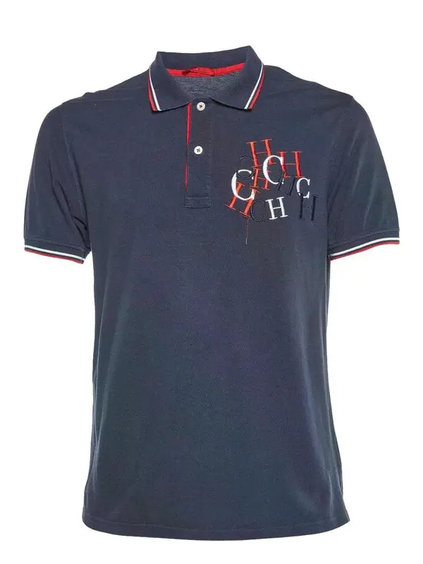 Carolina Herrera Cotton Polo Shirt - Blue