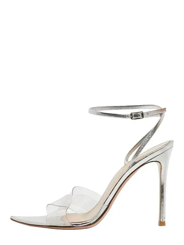 GIANVITO ROSSI 100mm Leather Sandals - Neutrals