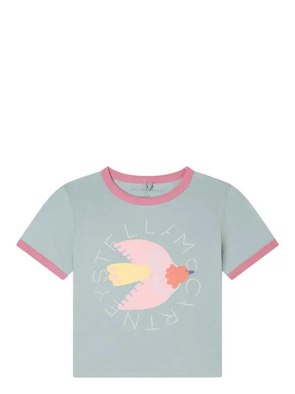 Stella McCartney T-shirt With Bird Graphic - Grey