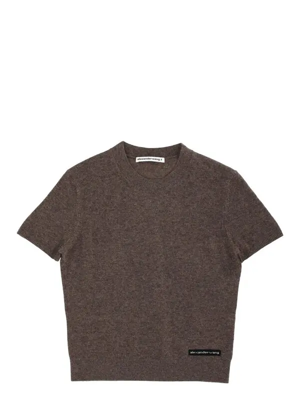 Alexander Wang Shirt With Logo - Brown