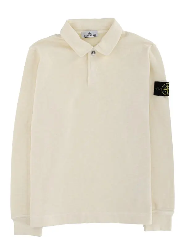Stone Island Cotton Vanisé Polo Shirt - Ivory
