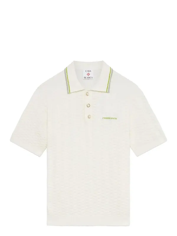 Casablanca Tennis Boucle Polo Shirt - Multicolor