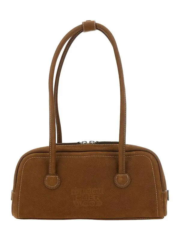 MARGESHERWOOD Boston Leather Shoulder Bag - Brown