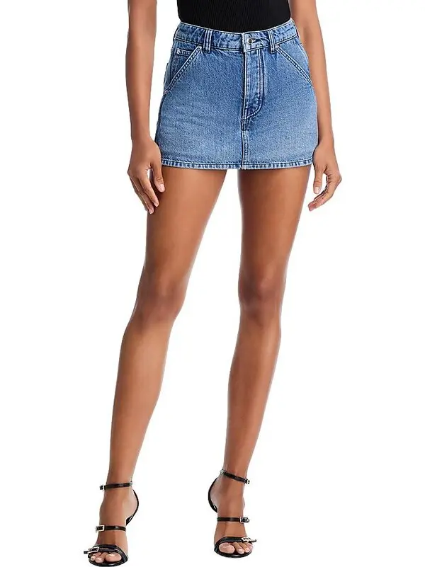 Alexander Wang T High-rise Carpenter Skort - Vintage Marbled Blue