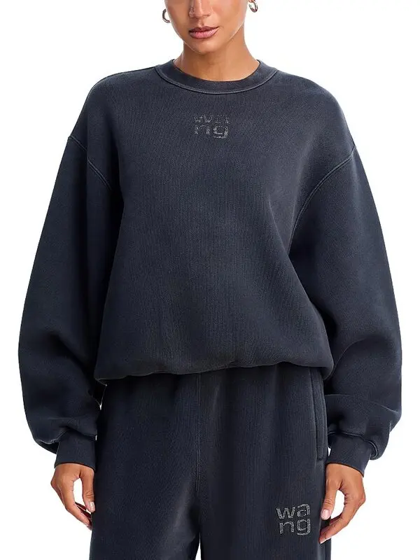 Alexander Wang Crewneck Sweatshirt - Washed Black