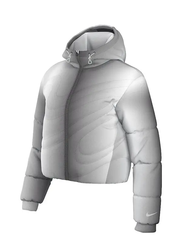 Nike Sportswear Therma-fit Metallic Swoosh Puffer Jacket - Shiny Pattern