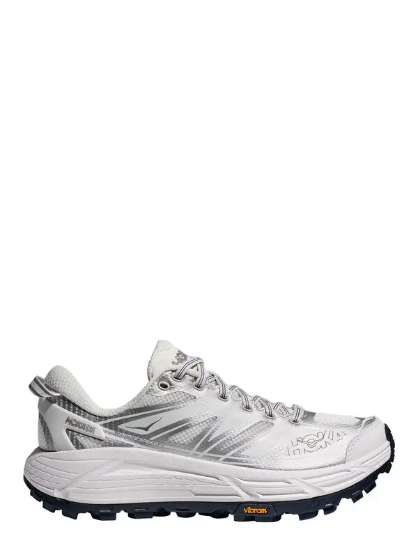 HOKA Athletic Lace-up Sneakers - White/silver