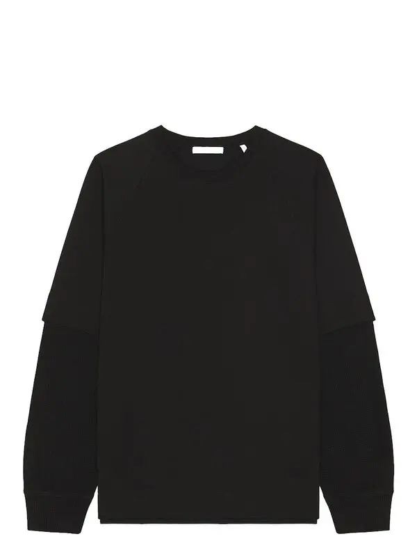 Helmut Lang Double Layer Waffle T-shirt - Black