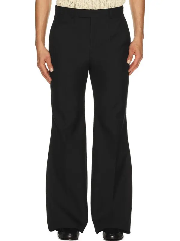 Valentino Garavani Diagonal Wool Trouser - Nero