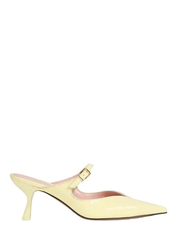 Zimmermann Patent-leather Mules - Pastel Yellow