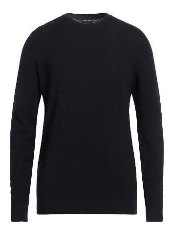 Giorgio Armani Sweater In Virgin Wool And Polyester - Blue