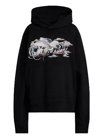 Amiri Hooded Sweatshirt With Logo - Black