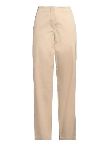 Emporio Armani Cotton Straight-leg Pants - Beige