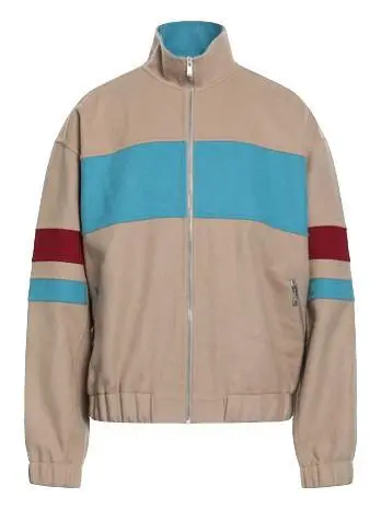 LANVIN Virgin Wool-cashmere Bomber Jacket - Beige
