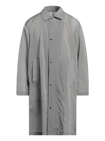 Emporio Armani Trench Coat In Polyamide And Polyester - Grey