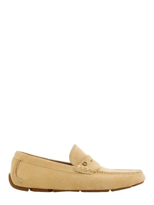FERRAGAMO Gancini Ornament Driver - Natural
