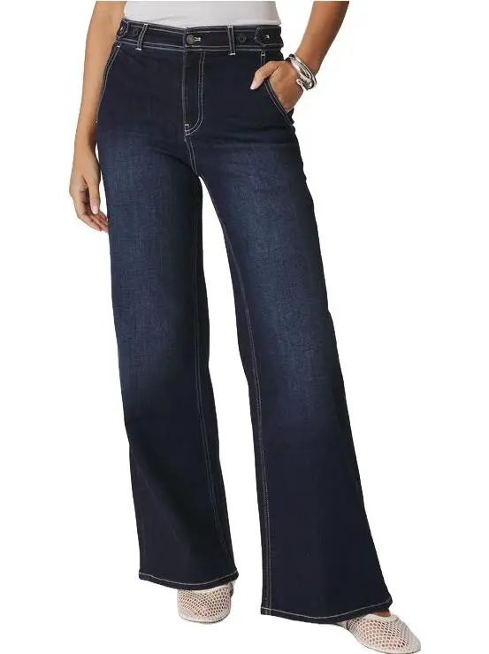 Splendid Wide Leg High Rise Jean - Denim / Navy
