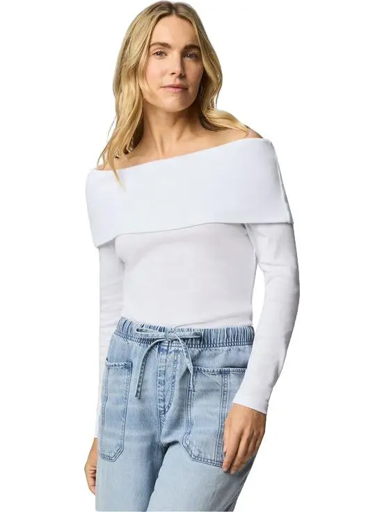 Splendid Josie Off-the-shoulder Top - White