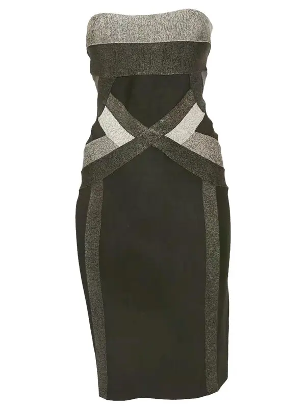 Herve Leger Knitted Bandage Dress - Black