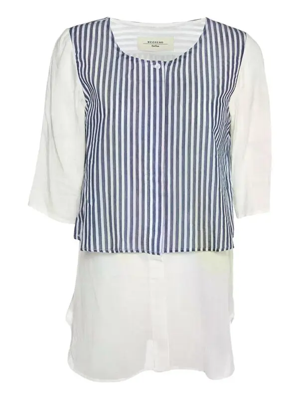 Max Mara Striped Button-down Shirt - White