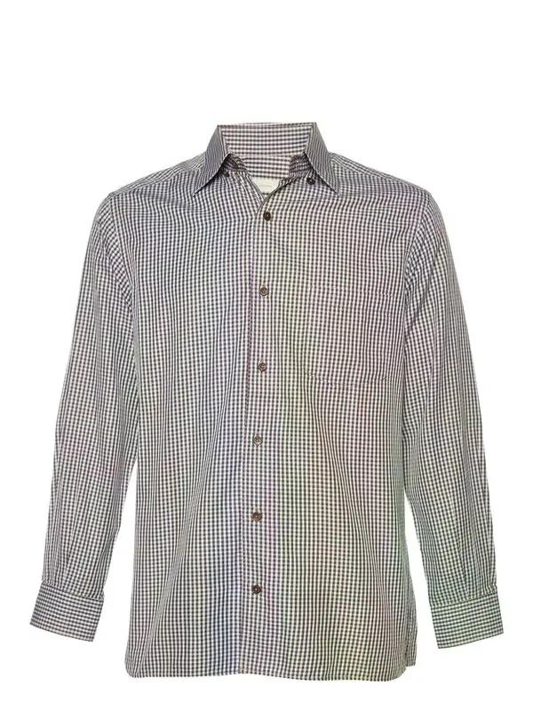 Ermenegildo Zegna Gingham-check Shirt - Blue