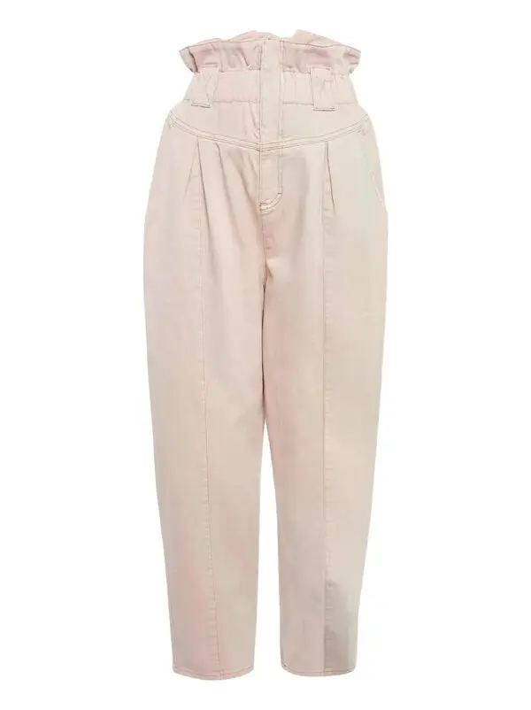 Fendi Paperbag Waist Jeans - Pink