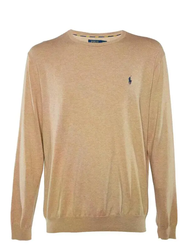 Polo Ralph Lauren Embroidered-logo Sweater - Neutrals