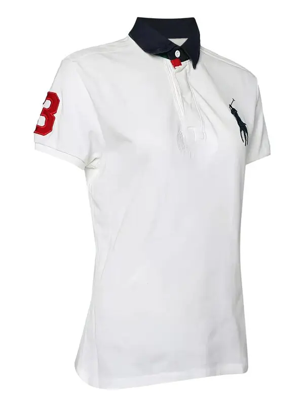 Polo Ralph Lauren Contrast-collar Polo Top - White