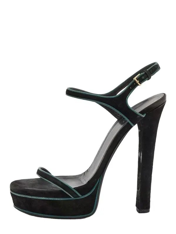 Gucci 195mm Leather Sandals - Black