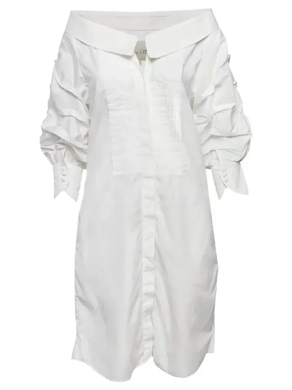 Johanna Ortiz Off-shoulder Cotton Dress - White