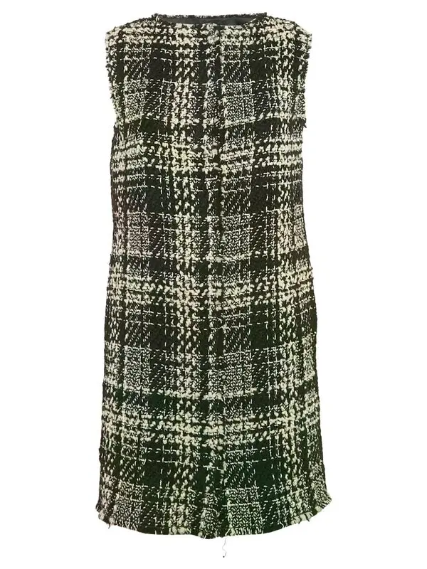 Dolce & Gabbana Tweed Check Dress - Black