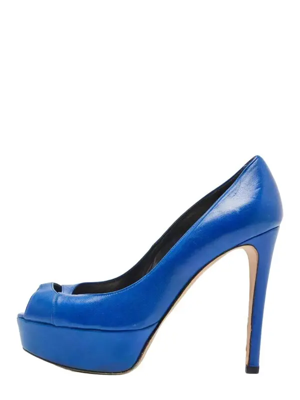 STUART WEITZMAN 125mm Platform Peep-toe Pumps - Blue
