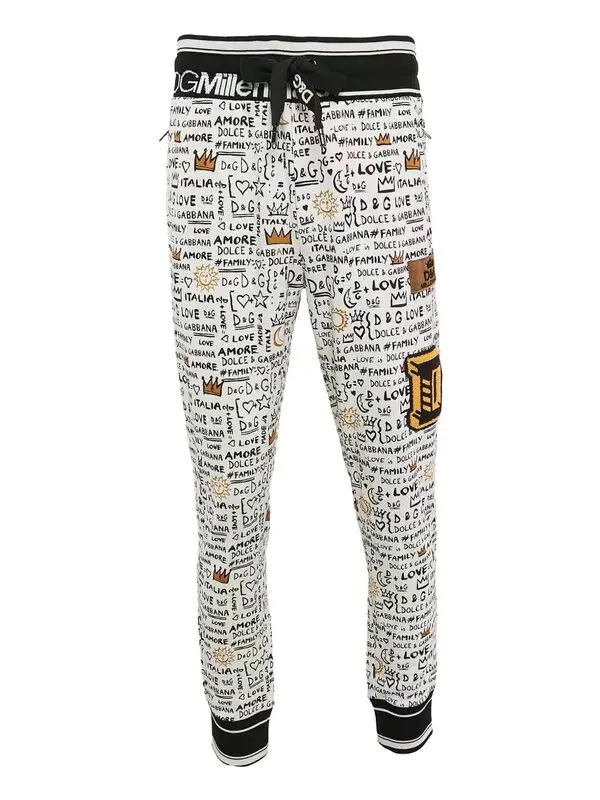 Dolce & Gabbana Logo-print Track Pants - White