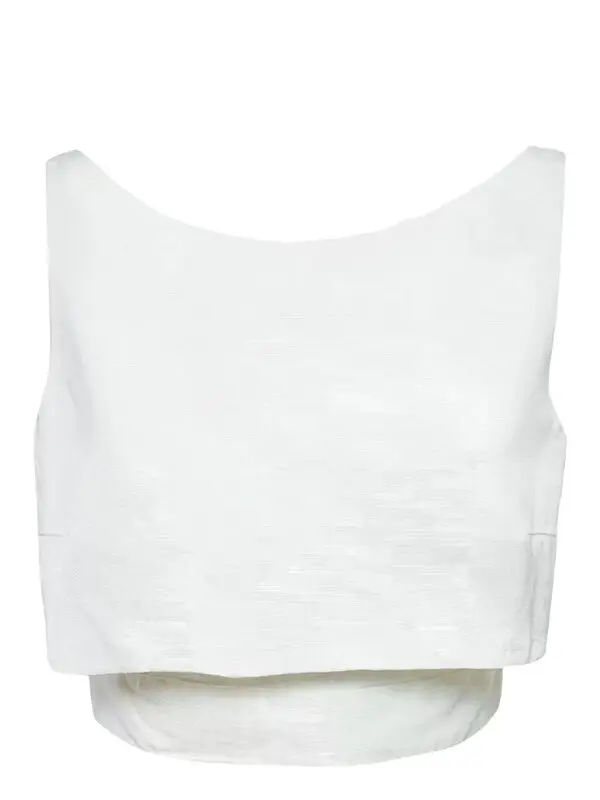 Alexander McQueen Double-layer Top - White