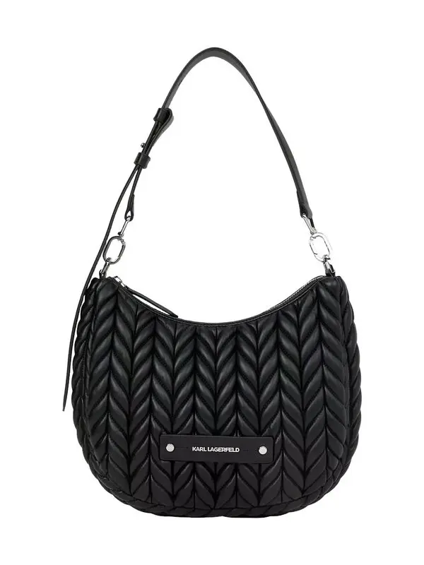 Karl Lagerfeld Small K/weave Tote Bag - Black