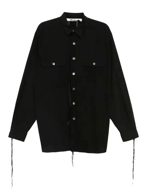 MIDORIKAWA Strapped Shirt - Black