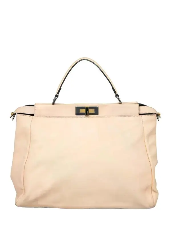 Fendi 2009 Peekaboo Tote - Neutrals
