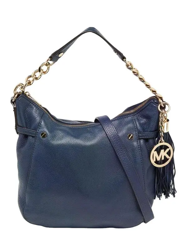 Michael Kors Leather Tassel Chain Bag - Blue