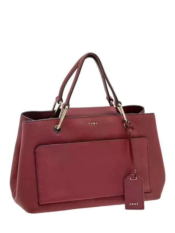 Dkny Leather Shoulder Bag - Red