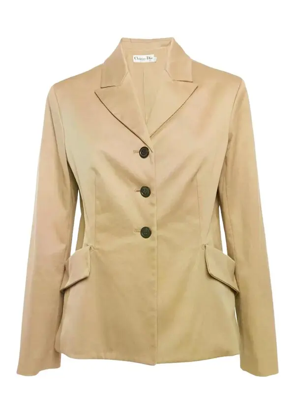 Dior Single-breasted Gabardine Blazer - Neutrals