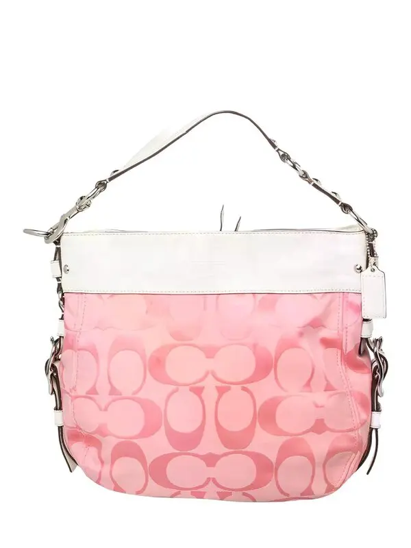 COACH VINTAGE Signature Logo-print Shoulder Bag - Pink